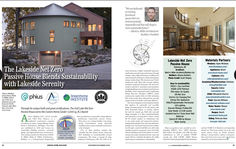 Lakeside Net Zero Passive House Wins Pubby Award - Mark Miller ...